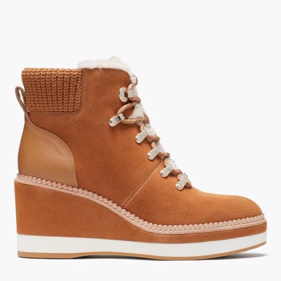 kate spade | Shoes | Kate Spade New York Womens Willow Wedge Booties ...